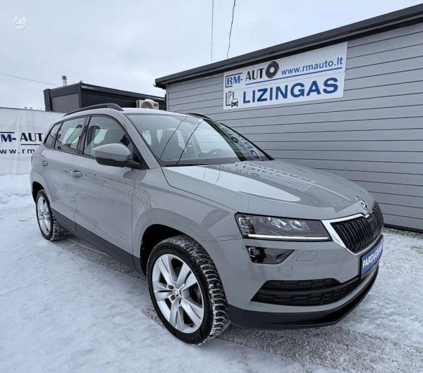 Grey Skoda Karoq 2021 in Panevezys, with an engine capacity of 1.97 L and mileage of 200 thousand km for 15300 €, photo 3 on AUTOMOTO.COM.LV