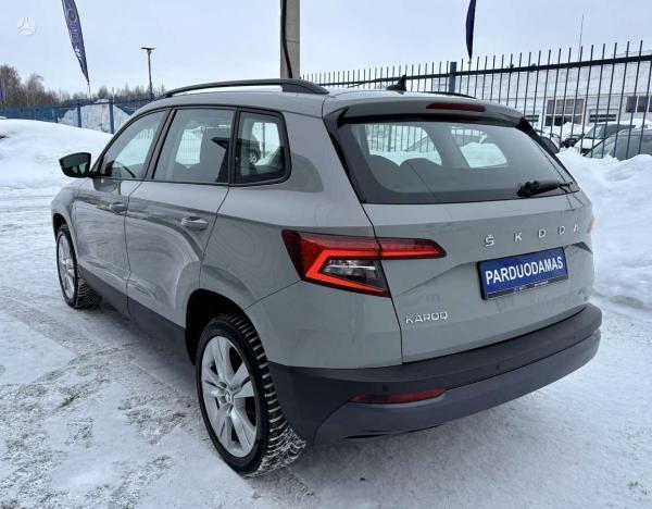 Grey Skoda Karoq 2021 in Panevezys, with an engine capacity of 1.97 L and mileage of 200 thousand km for 15300 €, photo 7 on AUTOMOTO.COM.LV