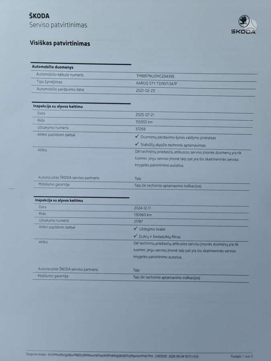 Серый Шкода Karoq 2021 в Каунас, объемом двигателя 1.50 л и пробегом 182 тыс. км за 16700 €, фото 34 на AUTOMOTO.COM.LV