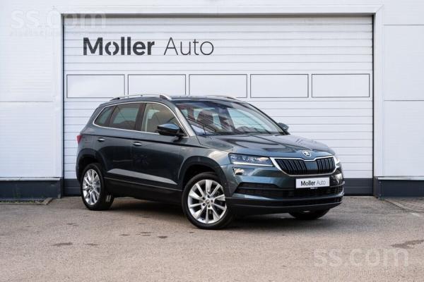 Pelēks Skoda Karoq 2021 Rīga, ar dzinēja tilpumu 1.50 L un nobraukumu 132 tūkst. km par 19950 €, foto 2 vietnē AUTOMOTO.COM.LV