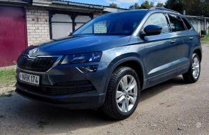 Pelēks Skoda Karoq 2021 Šalčininkai, ar dzinēja tilpumu 1.00 L un nobraukumu 180 tūkst. km par 10000 €, foto  vietnē AUTOMOTO.COM.LV