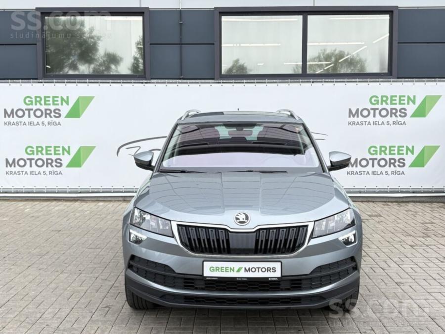 Grey Skoda Karoq 2021 in Riga, with an engine capacity of 1.50 L and mileage of 95 thousand km for 18500 €, photo 8 on AUTOMOTO.COM.LV