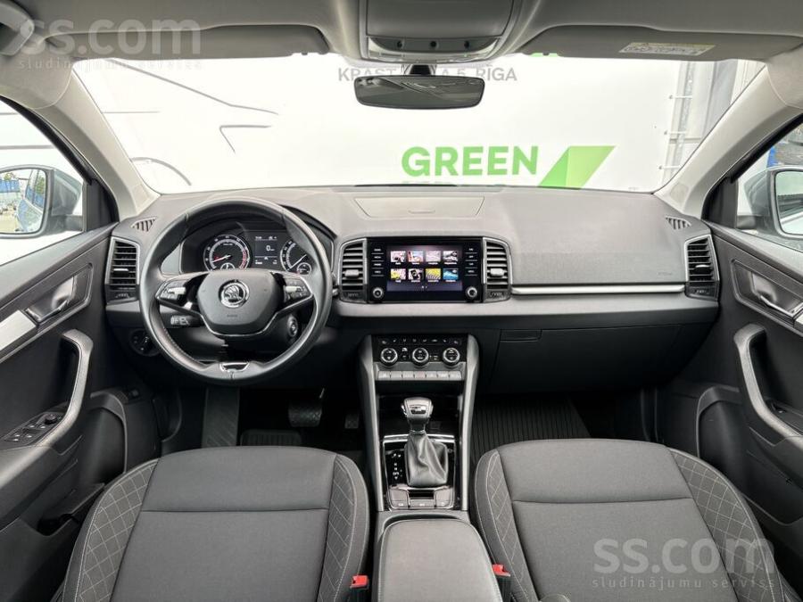 Grey Skoda Karoq 2021 in Riga, with an engine capacity of 1.50 L and mileage of 95 thousand km for 18500 €, photo 10 on AUTOMOTO.COM.LV