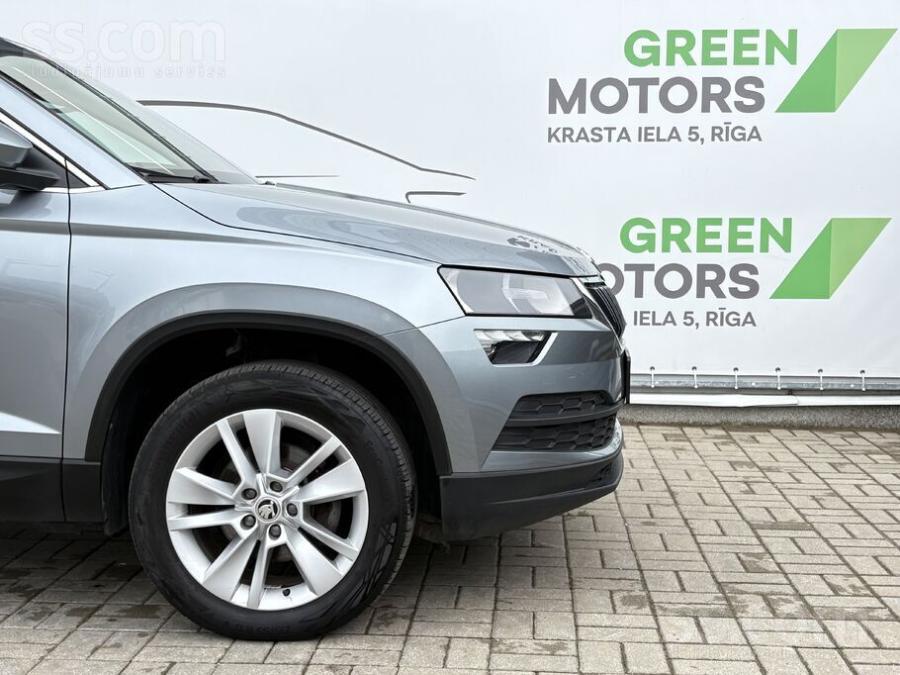 Grey Skoda Karoq 2021 in Riga, with an engine capacity of 1.50 L and mileage of 95 thousand km for 18500 €, photo 34 on AUTOMOTO.COM.LV