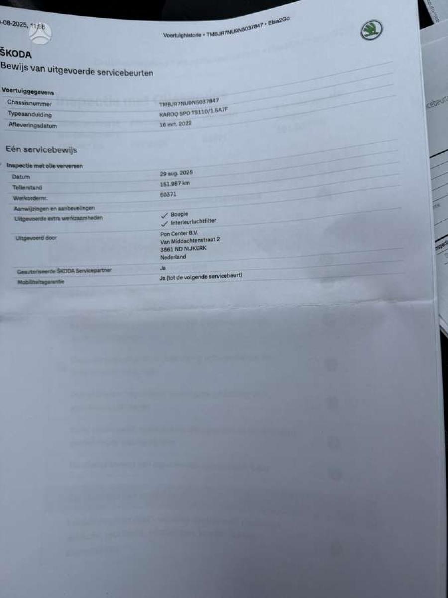Grey Skoda Karoq 2022 in Siauliai, with an engine capacity of 1.50 L and mileage of 166 thousand km for 21768 €, photo 33 on AUTOMOTO.COM.LV