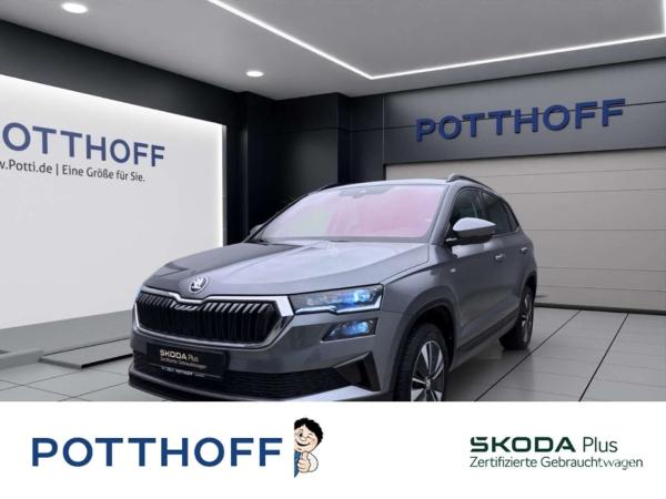 Pelēks Skoda Karoq 2022 Kauņa, ar dzinēja tilpumu 2.00 L un nobraukumu 16 tūkst. km par 30560 €, foto 1 vietnē AUTOMOTO.COM.LV
