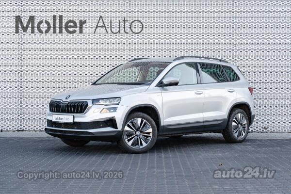 Grey Skoda Karoq 2022 in Riga, with an engine capacity of 1.50 L and mileage of 142 thousand km for 23724 €, photo 1 on AUTOMOTO.COM.LV