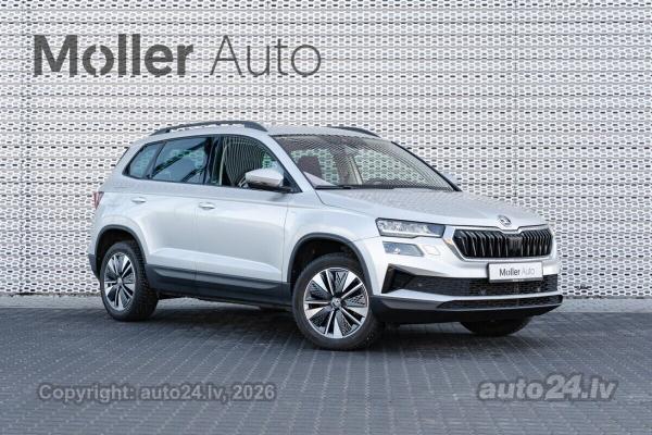 Grey Skoda Karoq 2022 in Riga, with an engine capacity of 1.50 L and mileage of 142 thousand km for 23724 €, photo 2 on AUTOMOTO.COM.LV