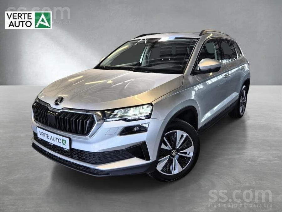 Grey Skoda Karoq 2022 in Riga, with an engine capacity of 1.50 L and mileage of 193 thousand km for 17490 €, photo 1 on AUTOMOTO.COM.LV