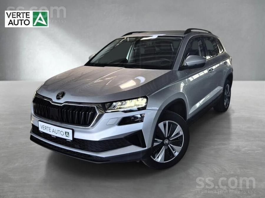 Grey Skoda Karoq 2022 in Riga, with an engine capacity of 1.50 L and mileage of 192 thousand km for 17490 €, photo 1 on AUTOMOTO.COM.LV