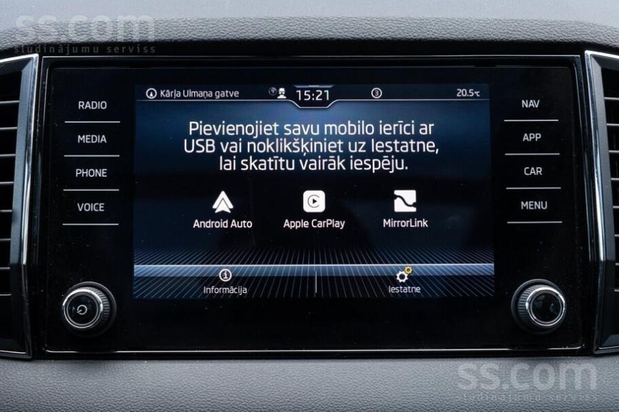 Pelēks Skoda Karoq 2022 Rīga, ar dzinēja tilpumu 2.00 L un nobraukumu 188 tūkst. km par 19950 €, foto 11 vietnē AUTOMOTO.COM.LV