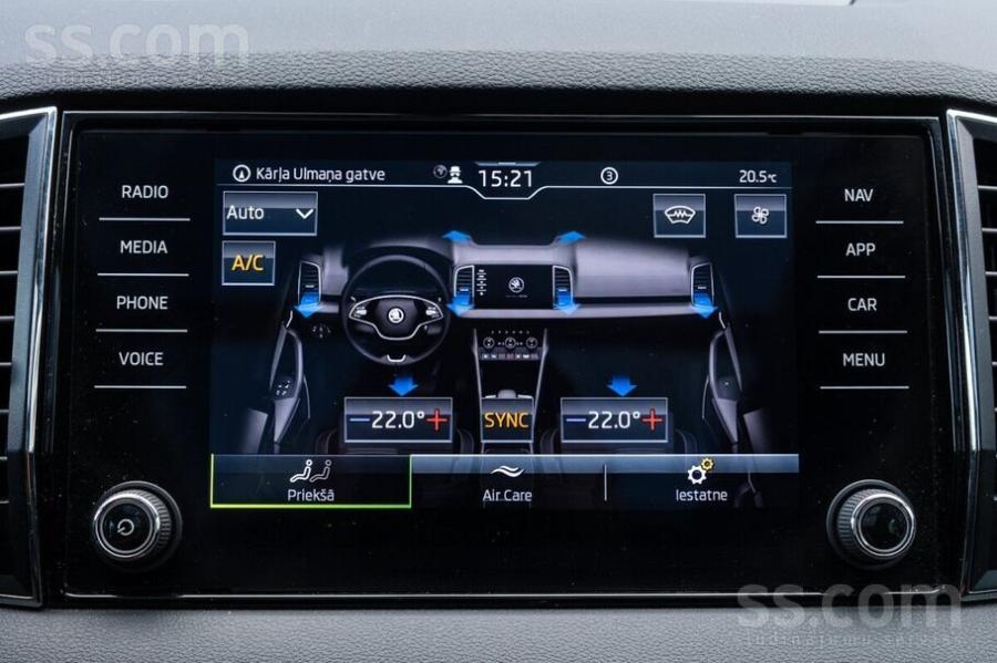 Pelēks Skoda Karoq 2022 Rīga, ar dzinēja tilpumu 2.00 L un nobraukumu 188 tūkst. km par 19950 €, foto 12 vietnē AUTOMOTO.COM.LV