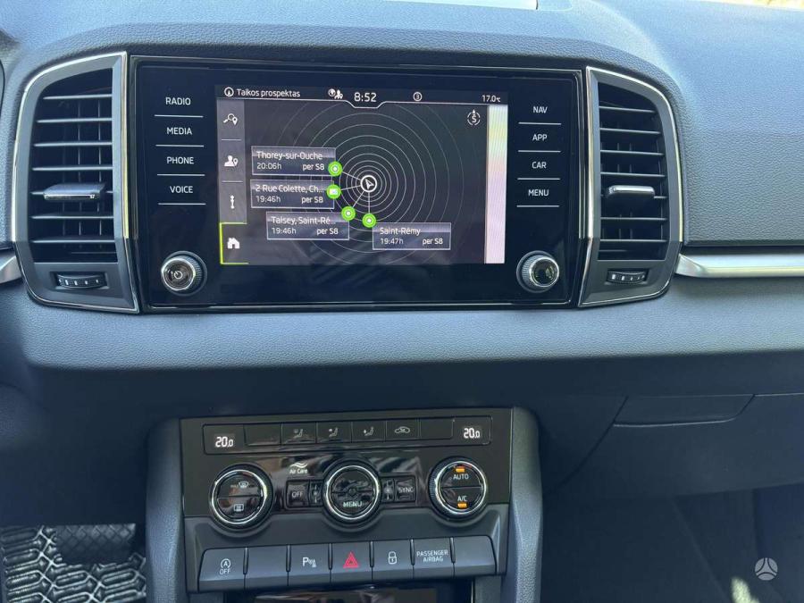 Grey Skoda Karoq 2022 in Kaunas, with an engine capacity of 1.97 L and mileage of 190 thousand km for 16300 €, photo 15 on AUTOMOTO.COM.LV