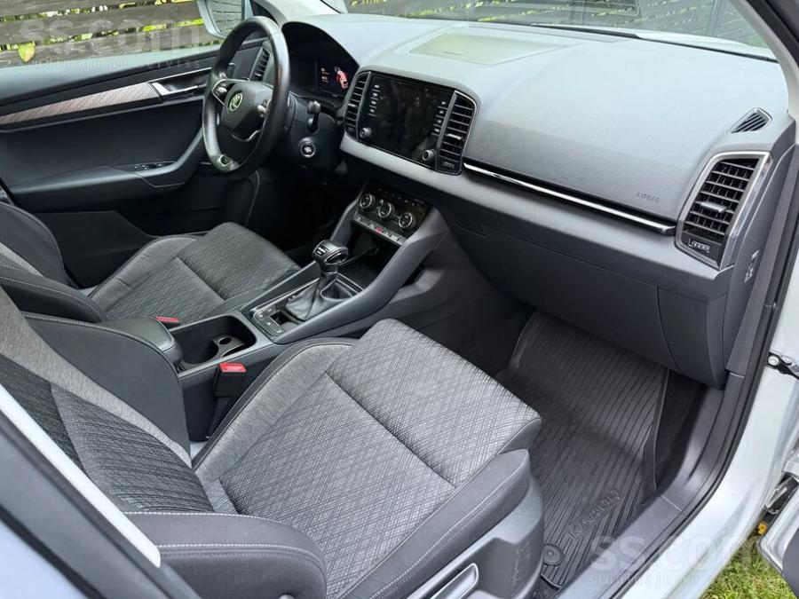 Grey Skoda Karoq 2022 in Riga, with an engine capacity of 2.00 L and mileage of 193 thousand km for 20800 €, photo 16 on AUTOMOTO.COM.LV