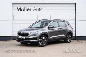 Pelēks Skoda Karoq 2023 Rīga, ar dzinēja tilpumu 1.50 L un nobraukumu 143 tūkst. km par 23519 €, foto  vietnē AUTOMOTO.COM.LV