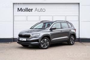 Grey Skoda Karoq 2023 in Riga, with an engine capacity of 1.50 L and mileage of 143 thousand km for 21950 €, photo  on AUTOMOTO.COM.LV