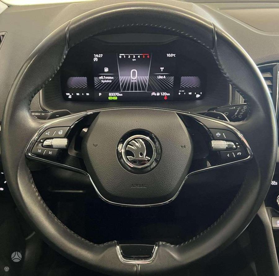 Pelēks Skoda Karoq 2023 Kauņa, ar dzinēja tilpumu 1.97 L un nobraukumu 83 tūkst. km par 22400 €, foto 10 vietnē AUTOMOTO.COM.LV