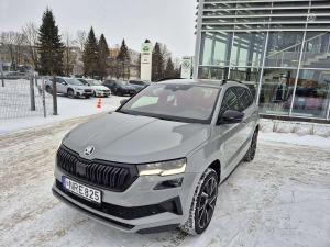 Pelēks Skoda Karoq 2024 Šauļi, ar dzinēja tilpumu 1.98 L un nobraukumu 13 tūkst. km par 32000 €, foto  vietnē AUTOMOTO.COM.LV