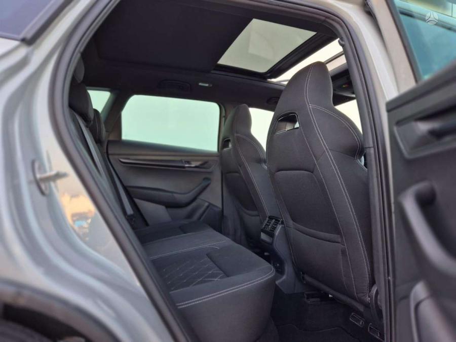 Grey Skoda Karoq 2024 in Kaunas, with an engine capacity of 1.50 L and mileage of 180 thousand km for 16500 €, photo 17 on AUTOMOTO.COM.LV