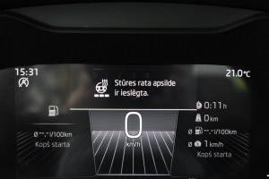Grey Skoda Karoq 2025 in Riga, with an engine capacity of 2.00 L and mileage of 36 thousand km for 28950 €, photo 14 on AUTOMOTO.COM.LV
