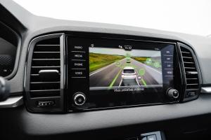 Grey Skoda Karoq 2025 in Riga, with an engine capacity of 2.00 L and mileage of 36 thousand km for 28950 €, photo 21 on AUTOMOTO.COM.LV