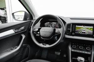 Grey Skoda Karoq 2025 in Riga, with an engine capacity of 2.00 L and mileage of 36 thousand km for 28950 €, photo 28 on AUTOMOTO.COM.LV