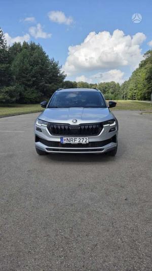 Grey Skoda Karoq 2025 in Prienai, with an engine capacity of 1.50 L and mileage of 16 thousand km for 24950 €, photo  on AUTOMOTO.COM.LV
