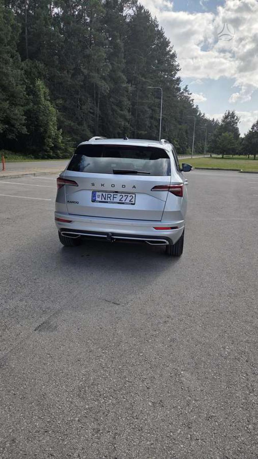 Grey Skoda Karoq 2025 in Prienai, with an engine capacity of 1.50 L and mileage of 16 thousand km for 24950 €, photo 7 on AUTOMOTO.COM.LV