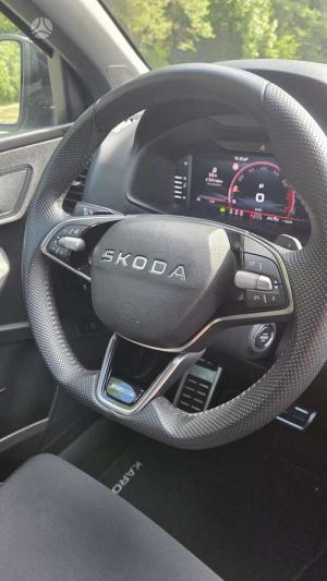 Grey Skoda Karoq 2025 in Prienai, with an engine capacity of 1.50 L and mileage of 16 thousand km for 24950 €, photo 15 on AUTOMOTO.COM.LV