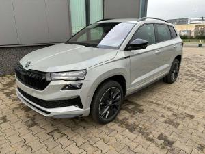 Grey Skoda Karoq 2026 in Panevezys, with an engine capacity of 1.50 L and mileage of 1 thousand km for 33000 €, photo  on AUTOMOTO.COM.LV