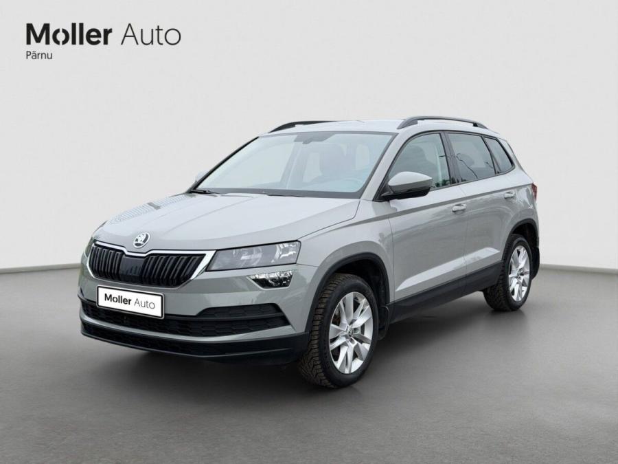 Grey Skoda Karoq 2021 in Parnu, with an engine capacity of 1.50 L and mileage of 86 thousand km for 19900 €, photo 1 on AUTOMOTO.COM.LV