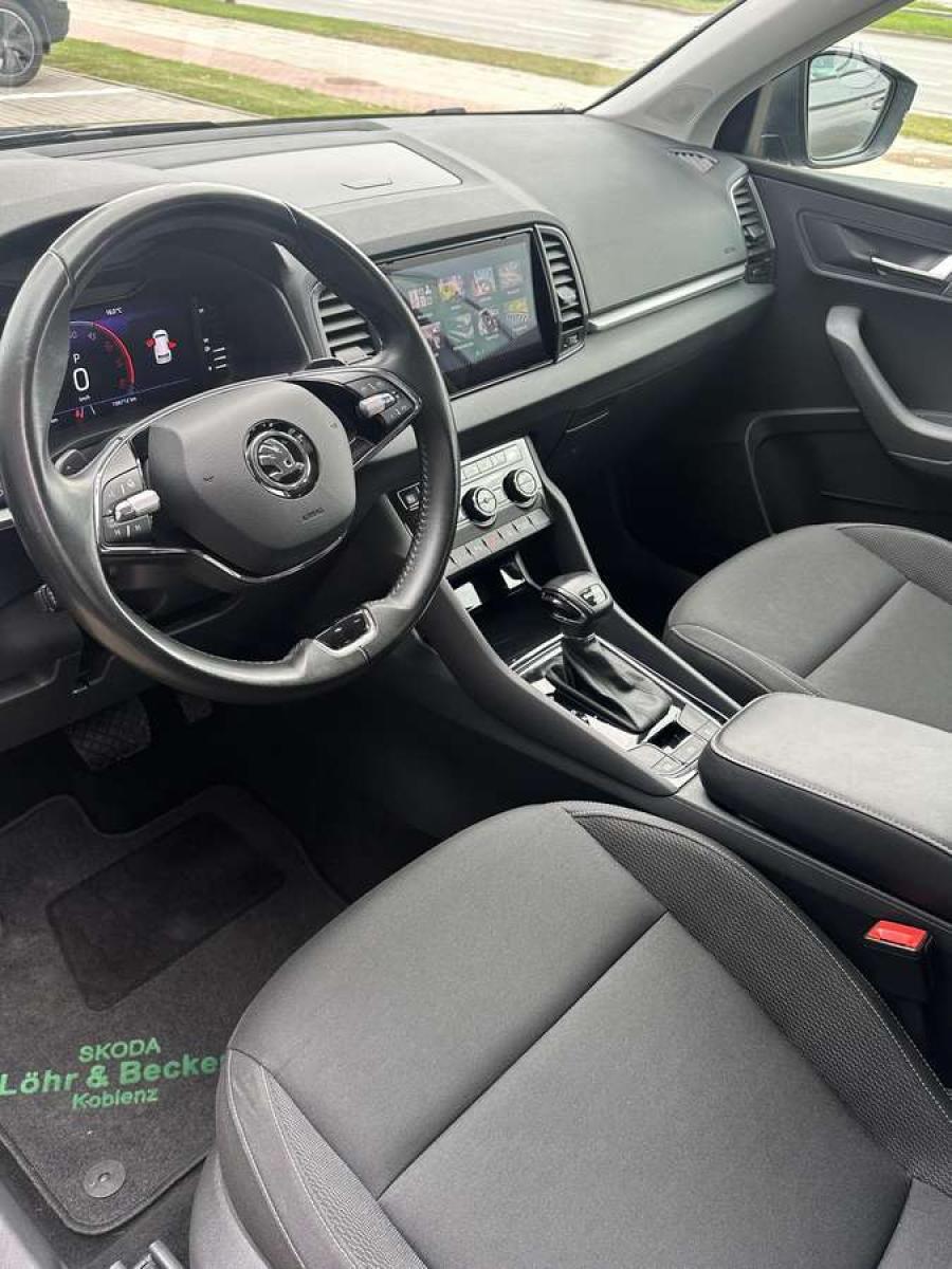 Grey Skoda Karoq 2022 in Klaipeda, with an engine capacity of 1.97 L and mileage of 199 thousand km for 22800 €, photo 14 on AUTOMOTO.COM.LV
