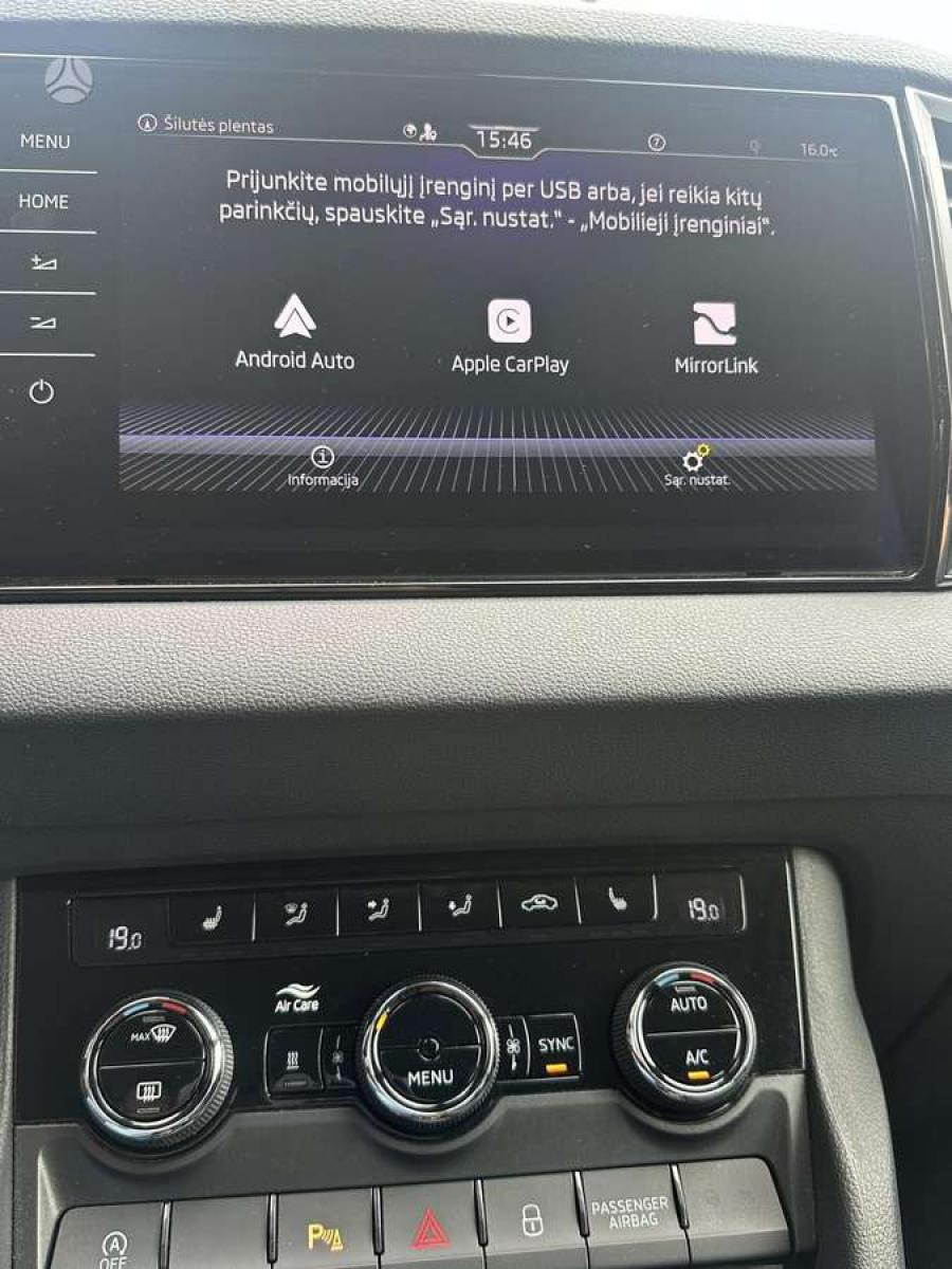 Grey Skoda Karoq 2022 in Klaipeda, with an engine capacity of 1.97 L and mileage of 199 thousand km for 22800 €, photo 23 on AUTOMOTO.COM.LV