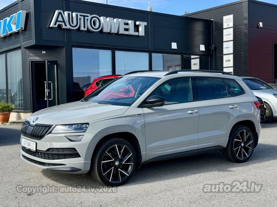 Pelēks Skoda Karoq 2021 Tallina, ar dzinēja tilpumu 2.00 L un nobraukumu 99 tūkst. km par 14900 €, foto 1 vietnē AUTOMOTO.COM.LV