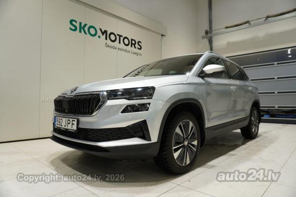Grey Skoda Karoq 2023 in Tallinn, with an engine capacity of 1.50 L and mileage of 7 thousand km for 26900 €, photo 1 on AUTOMOTO.COM.LV