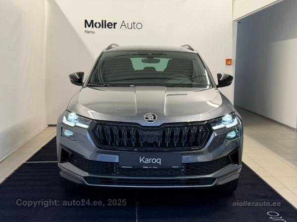 Grey Skoda Karoq 2025 in Parnu, with an engine capacity of 1.50 L and mileage of 5 thousand km for 35900 €, photo 2 on AUTOMOTO.COM.LV