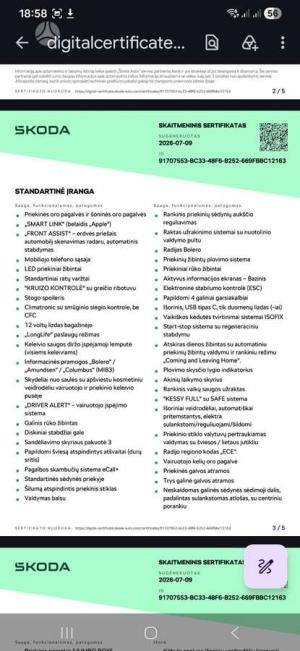 Оранжевый Шкода Karoq 2023 в Вильнюс, объемом двигателя 1.50 л и пробегом 48 тыс. км за 24500 €, фото 30 на AUTOMOTO.COM.LV