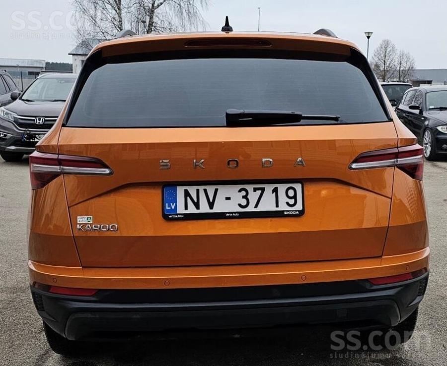 Oranžs Skoda Karoq 2024 Rīga, ar dzinēja tilpumu 1.50 L un nobraukumu 19 tūkst. km par 25000 €, foto 9 vietnē AUTOMOTO.COM.LV