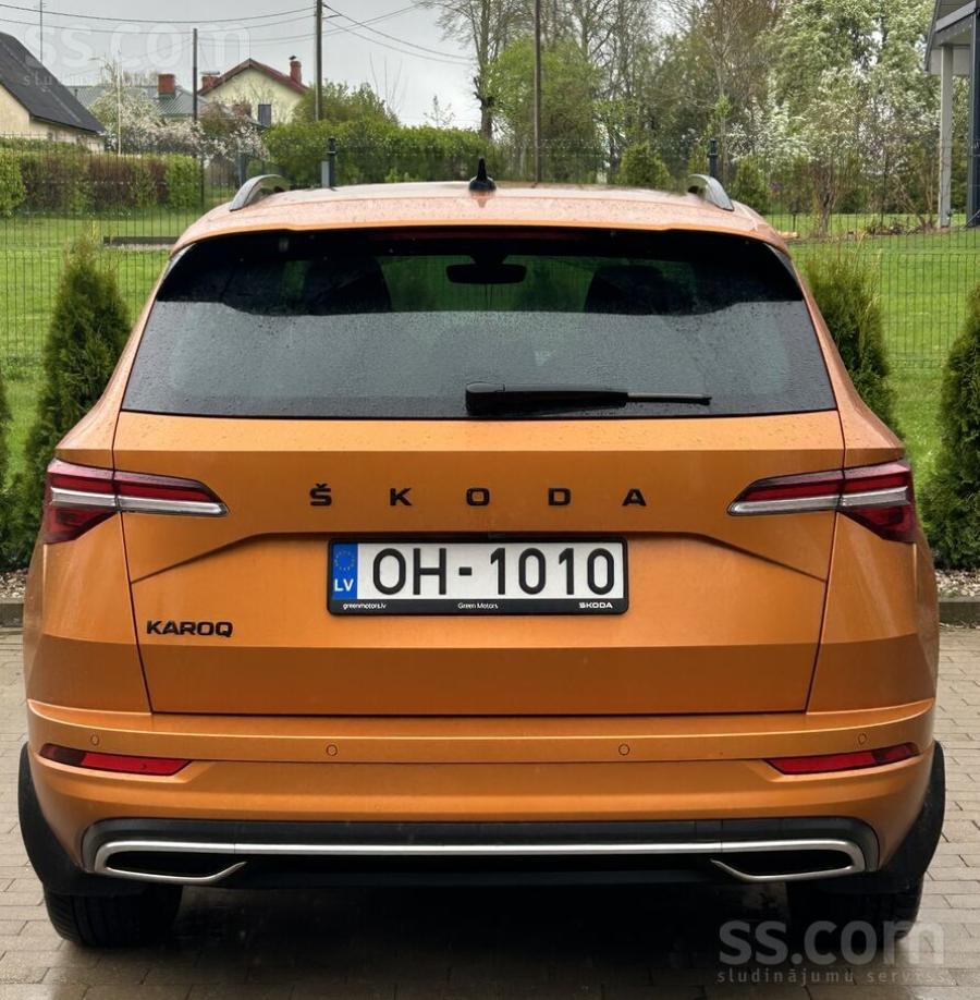 Oranžs Skoda Karoq 2024 Cēsis, ar dzinēja tilpumu 1.50 L un nobraukumu 54 tūkst. km par 27000 €, foto 3 vietnē AUTOMOTO.COM.LV