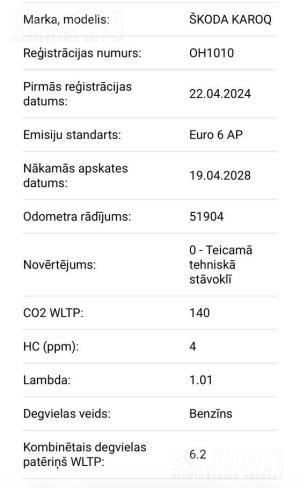 Oranžs Skoda Karoq 2024 Cēsis, ar dzinēja tilpumu 1.50 L un nobraukumu 54 tūkst. km par 27000 €, foto 7 vietnē AUTOMOTO.COM.LV