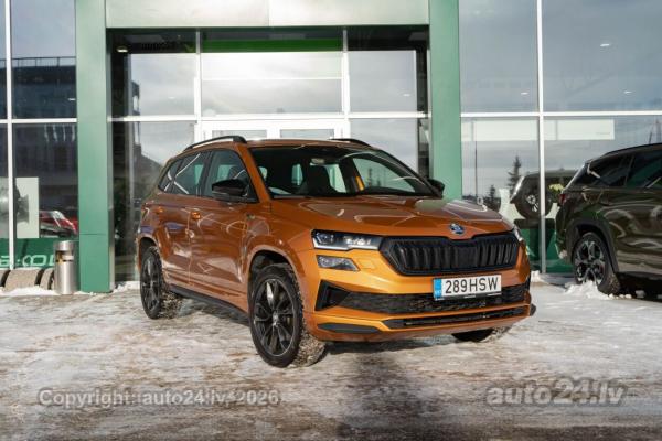 Oranžs Skoda Karoq 2023 Tartu, ar dzinēja tilpumu 1.50 L un nobraukumu 70 tūkst. km par 25900 €, foto 1 vietnē AUTOMOTO.COM.LV