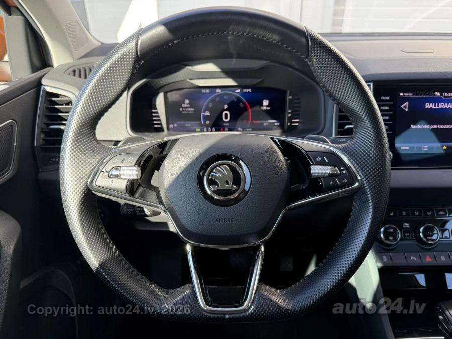 Oranžs Skoda Karoq 2023 Tallina, ar dzinēja tilpumu 1.50 L un nobraukumu 57 tūkst. km par 25995 €, foto 16 vietnē AUTOMOTO.COM.LV