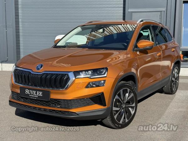 Orange Skoda Karoq 2023 in Tallinn, with an engine capacity of 1.50 L and mileage of 57 thousand km for 25995 €, photo 3 on AUTOMOTO.COM.LV
