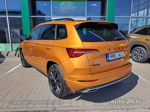 Orange Skoda Karoq 2025 in Tartu, with an engine capacity of 2.00 L and mileage of 19 thousand km for 37900 €, photo 2 on AUTOMOTO.COM.LV