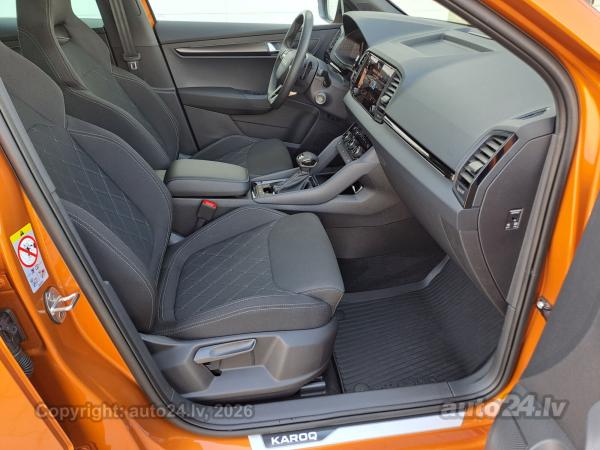 Orange Skoda Karoq 2025 in Tartu, with an engine capacity of 2.00 L and mileage of 19 thousand km for 37900 €, photo 5 on AUTOMOTO.COM.LV