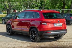 Sarkans Skoda Karoq 2018 Liepāja, ar dzinēja tilpumu 2.00 L un nobraukumu 388 tūkst. km par 14800 €, foto 2 vietnē AUTOMOTO.COM.LV