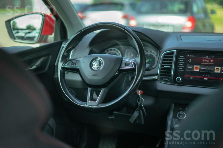 Sarkans Skoda Karoq 2018 Liepāja, ar dzinēja tilpumu 2.00 L un nobraukumu 388 tūkst. km par 14800 €, foto 15 vietnē AUTOMOTO.COM.LV