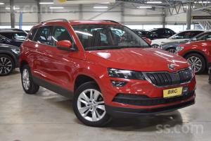 Sarkans Skoda Karoq 2018 Rīga, ar dzinēja tilpumu 1.00 L un nobraukumu 118 tūkst. km par 13500 €, foto  vietnē AUTOMOTO.COM.LV