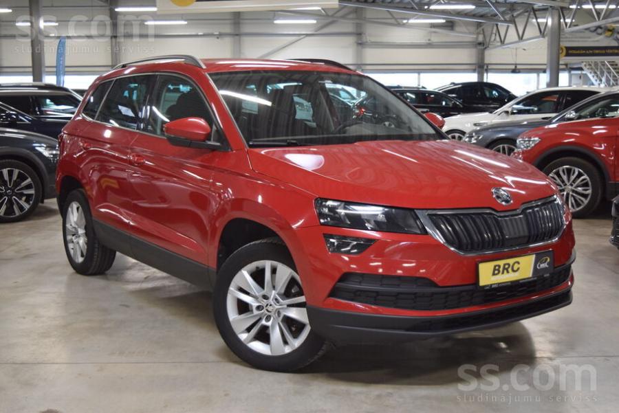 Sarkans Skoda Karoq 2018 Rīga, ar dzinēja tilpumu 1.00 L un nobraukumu 118 tūkst. km par 13500 €, foto 1 vietnē AUTOMOTO.COM.LV
