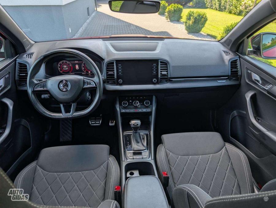 Red Skoda Karoq 2019 in Vilnius, with an engine capacity of 1.50 L and mileage of 86 thousand km for 19700 €, photo 6 on AUTOMOTO.COM.LV